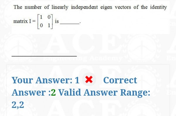 Linear Algebra Ace Test Series