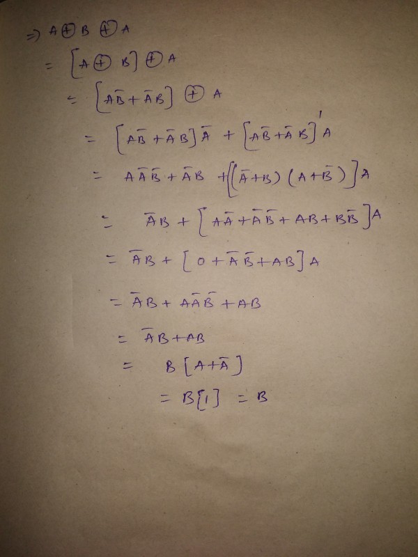 Digital Logic: GATE CSE 1987 | Question: 12-a