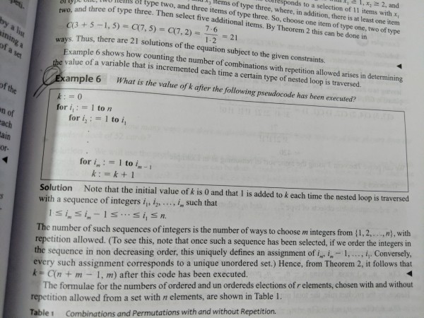 Combinatory: Kenneth H Rosen 7th edition