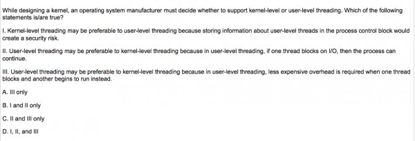 Operating System: Threading in OS [GateBook]